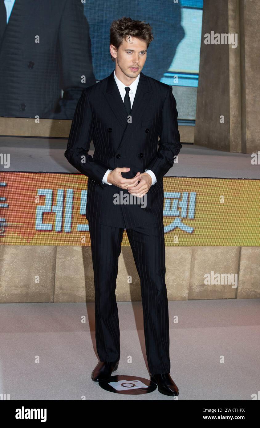 Seoul, South Korea. 22nd Feb, 2024. Actor Austin Butler, attend the red ...
