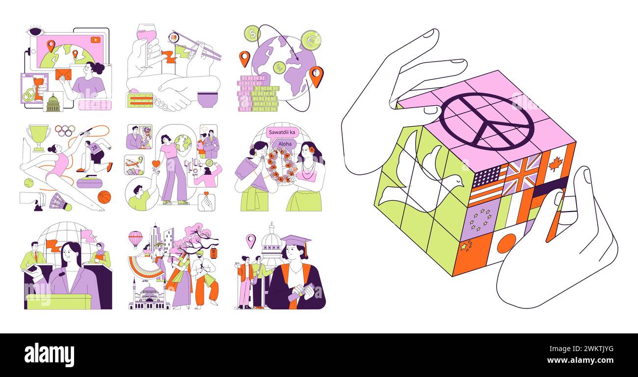 Soft power set. Global connectivity and cultural exchange ...