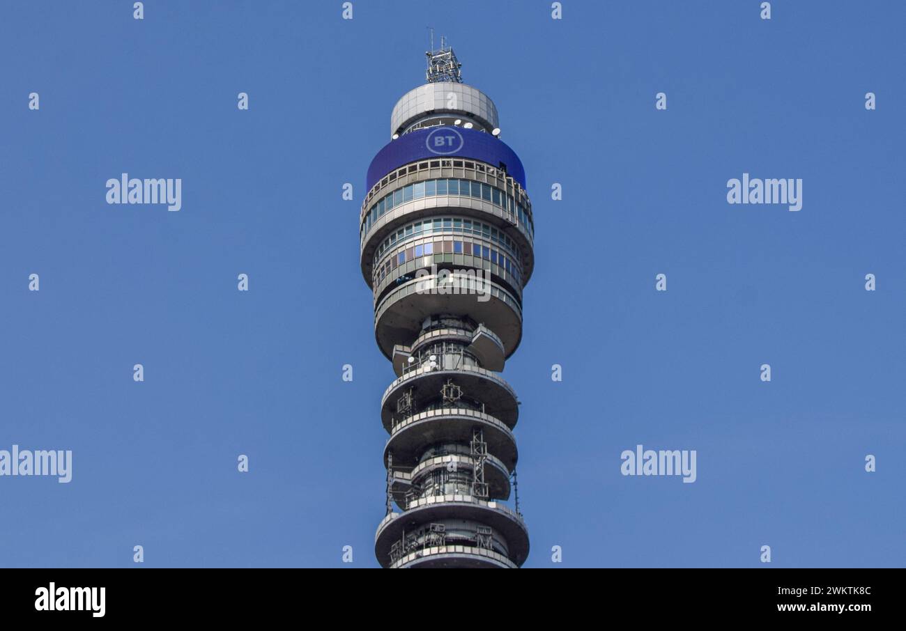 London, UK. 18th May 2023. A general view of the BT Tower in central ...