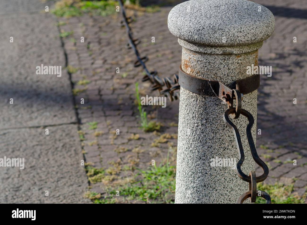street furniture in the historic center, with elegant and valuable ...