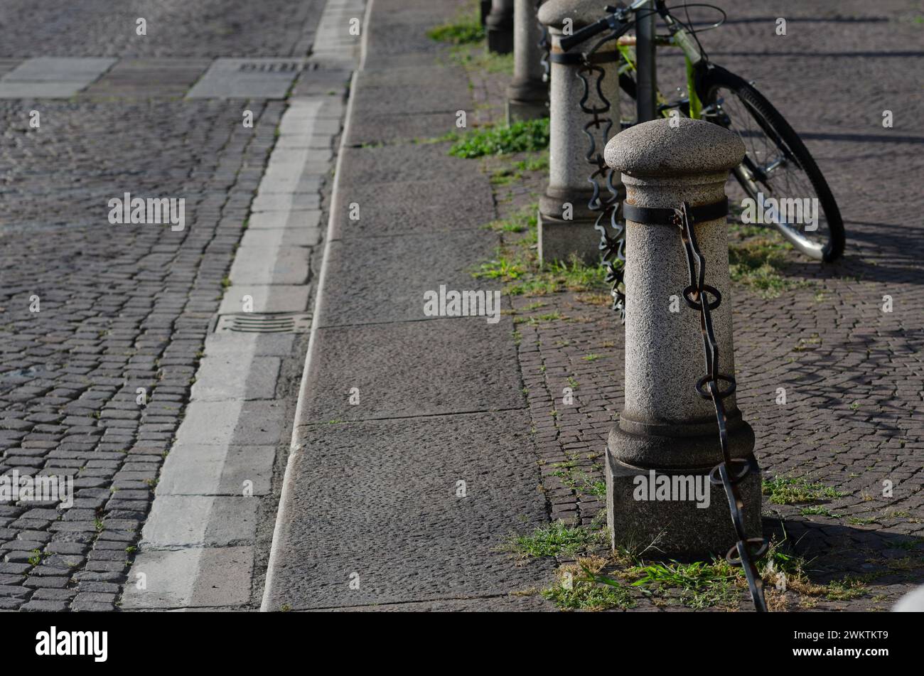 street furniture in the historic center, with elegant and valuable ...