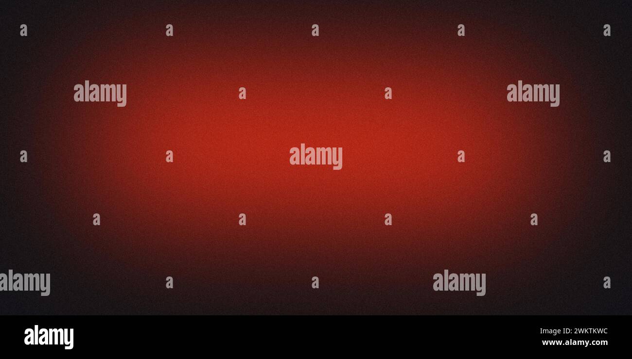 Red light glowing color gradient on black grainy background, noise ...
