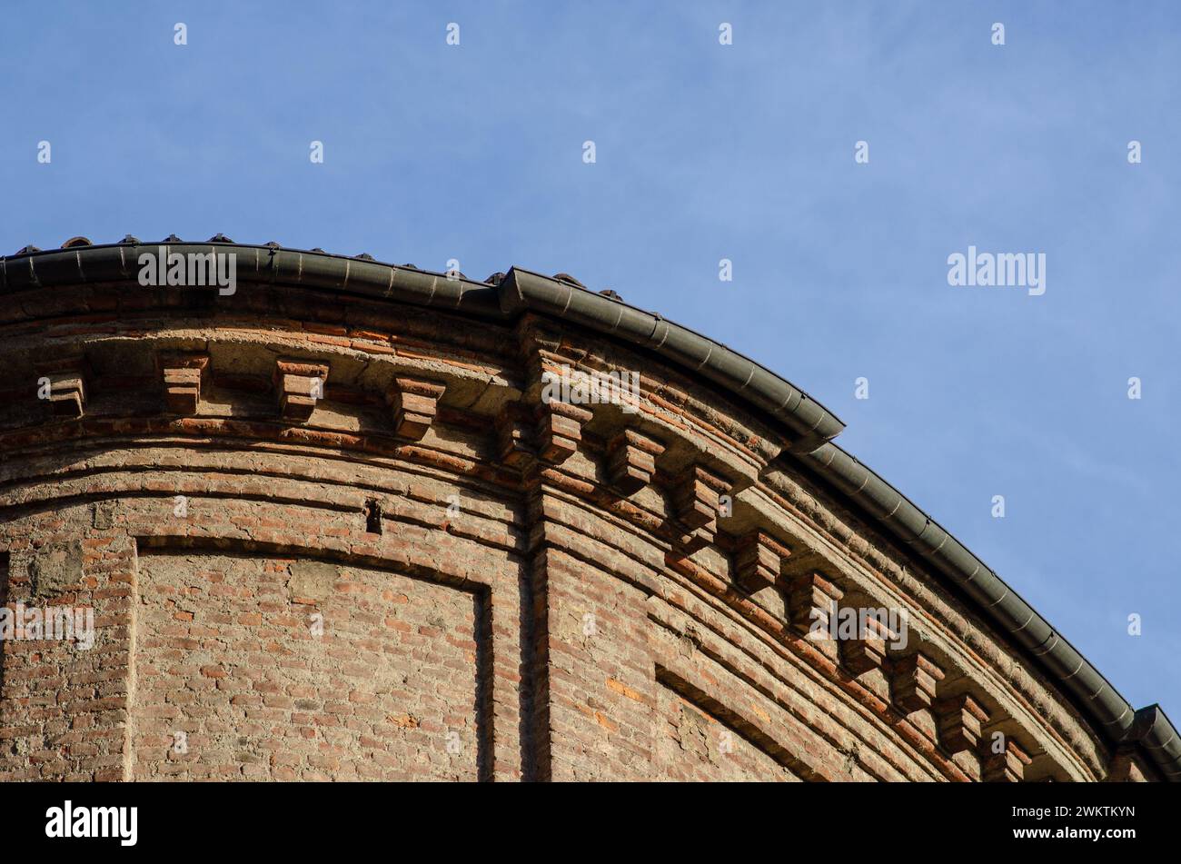 particular architecture, frame of a neoclassical building with exposed ...