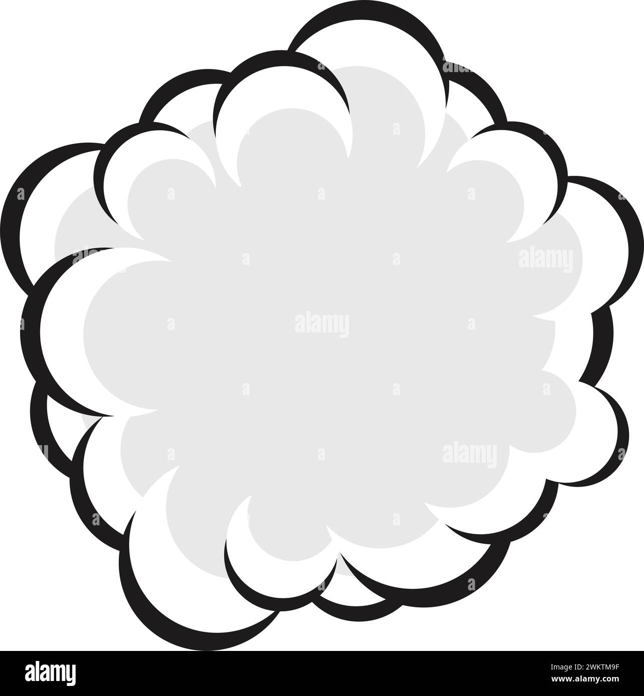 vector comic explosion isolated on white background. cartoon bubble ...
