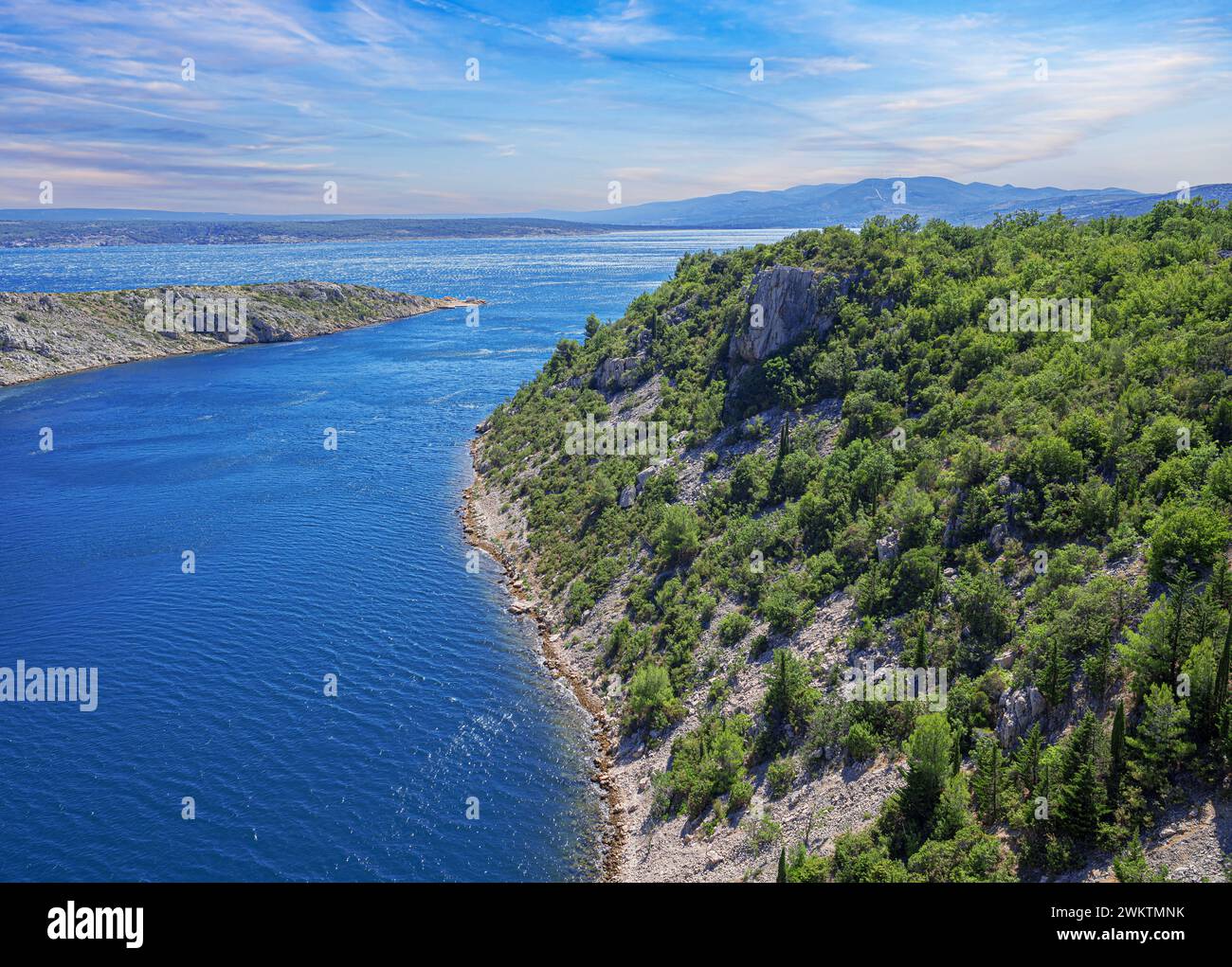 Sea water channel Stock Photo - Alamy