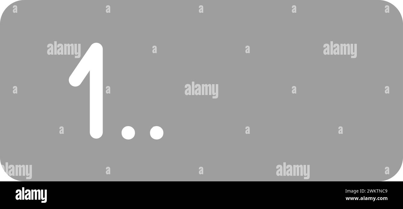 Numbers icon Black and White Stock Photos & Images - Alamy