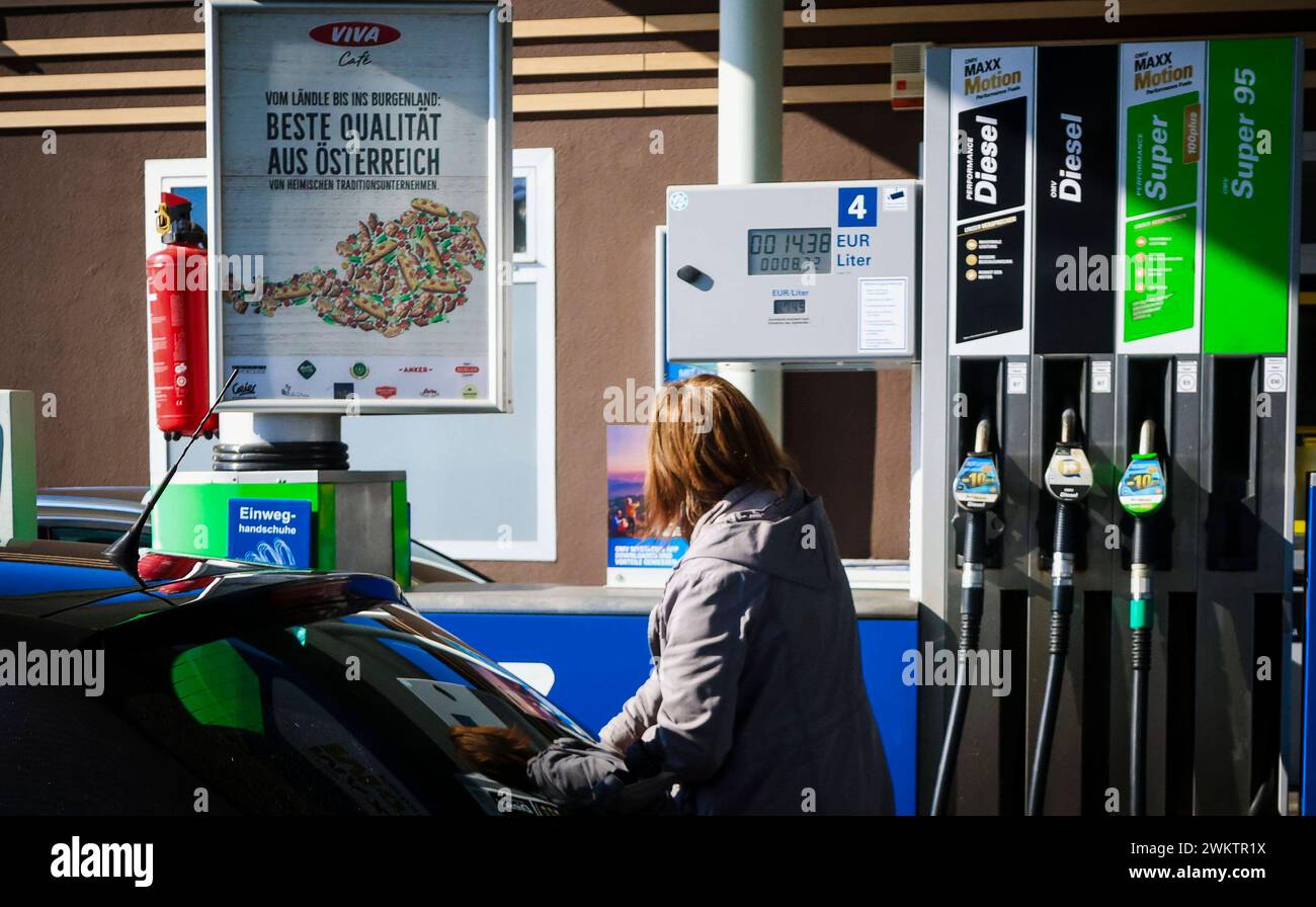 22.02.2024, LAMPRECHTSHAUSEN, AUT, Unterwegs in Salzburg, Themenbild ...