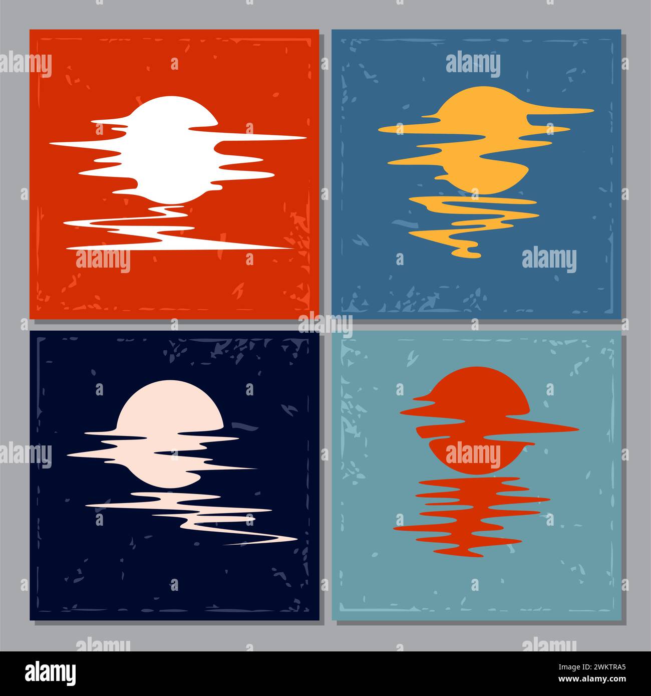 Sunlight reflection on water Stock Vector Images - Alamy