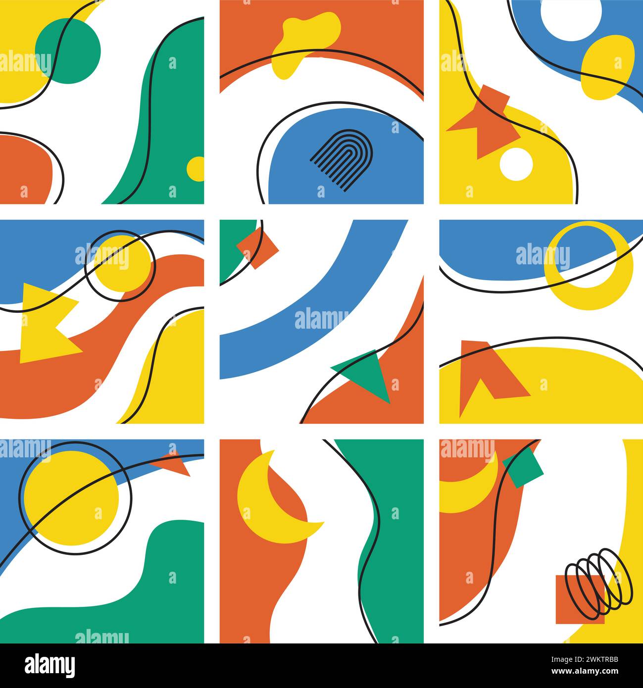 vector set of geometric element shapes. modern minimal geometric ...