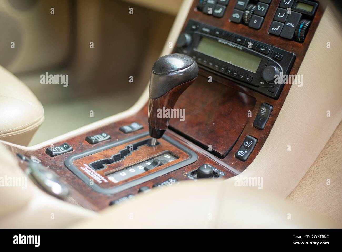 Black leather interior mercedes hi-res stock photography and images - Alamy