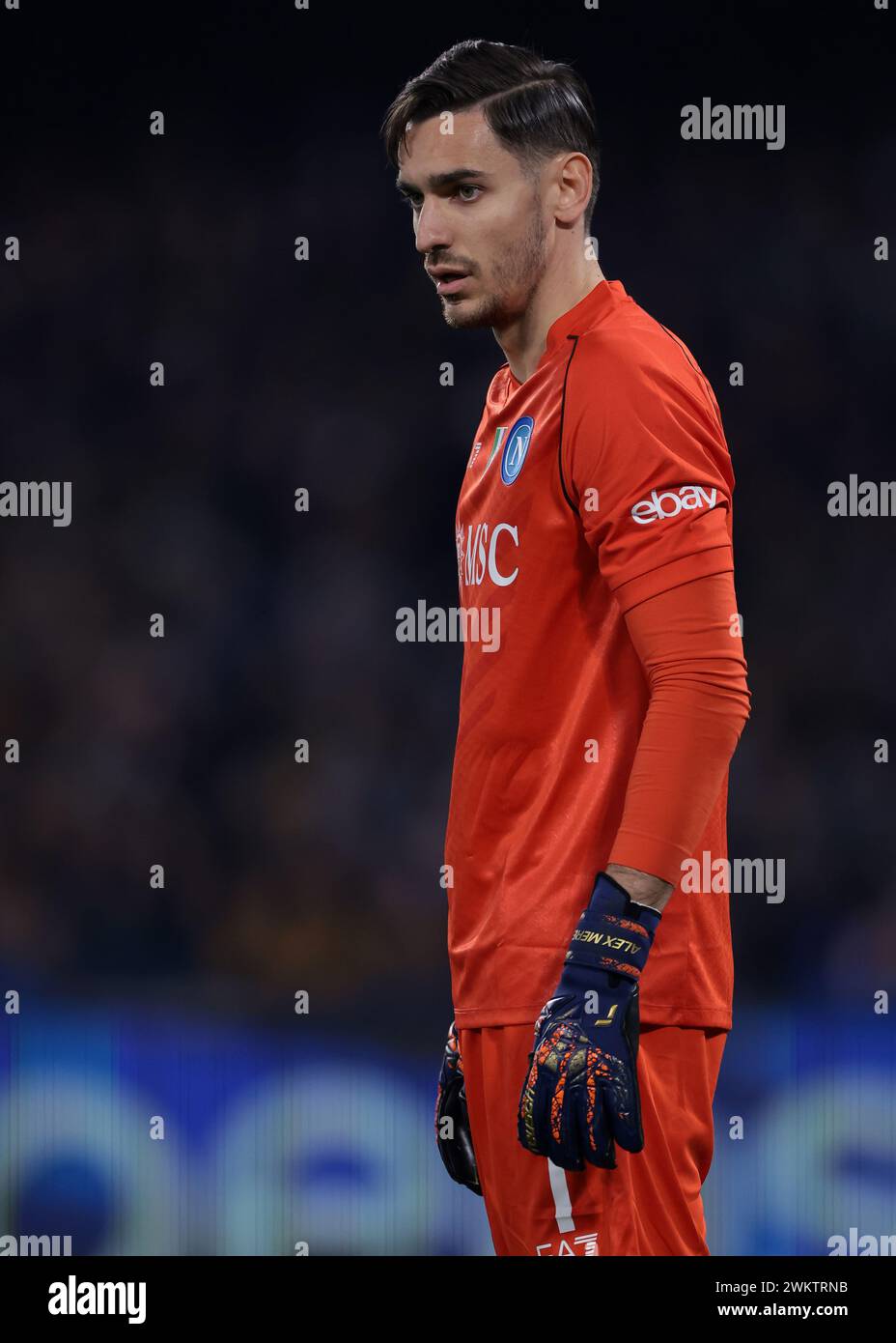 Naples, Italy. 21st Feb, 2024. Alex Meret of SSC Napoli looks on during ...