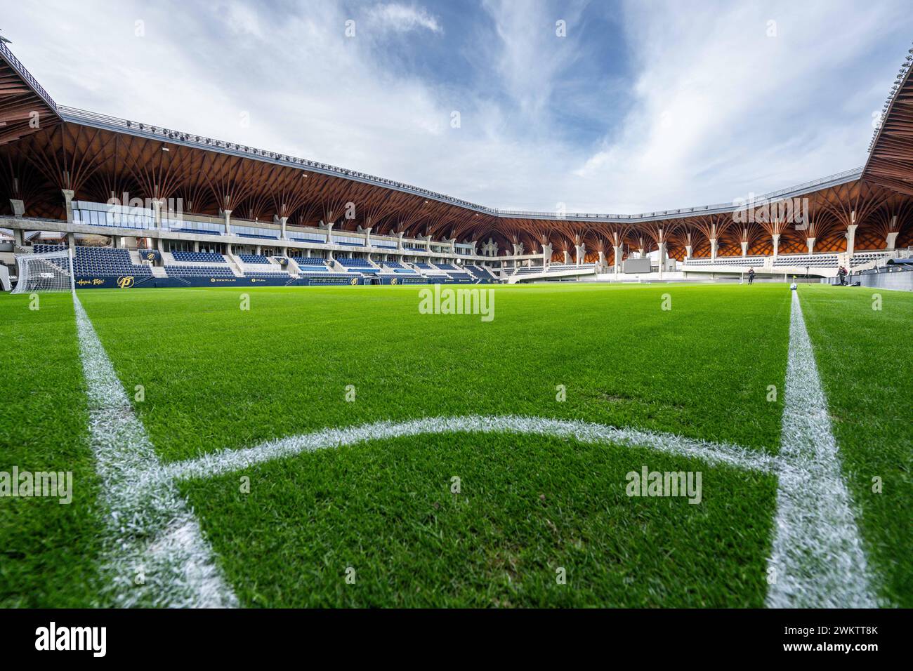 Felcsut, Hungary. 22nd Feb, 2024. Stadion Puskas Akademia Pancho Arena ...