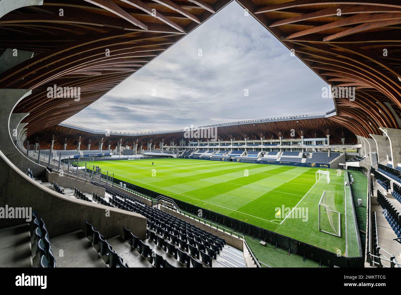 Felcsut, Hungary. 22nd Feb, 2024. Stadion Puskas Akademia Pancho Arena ...