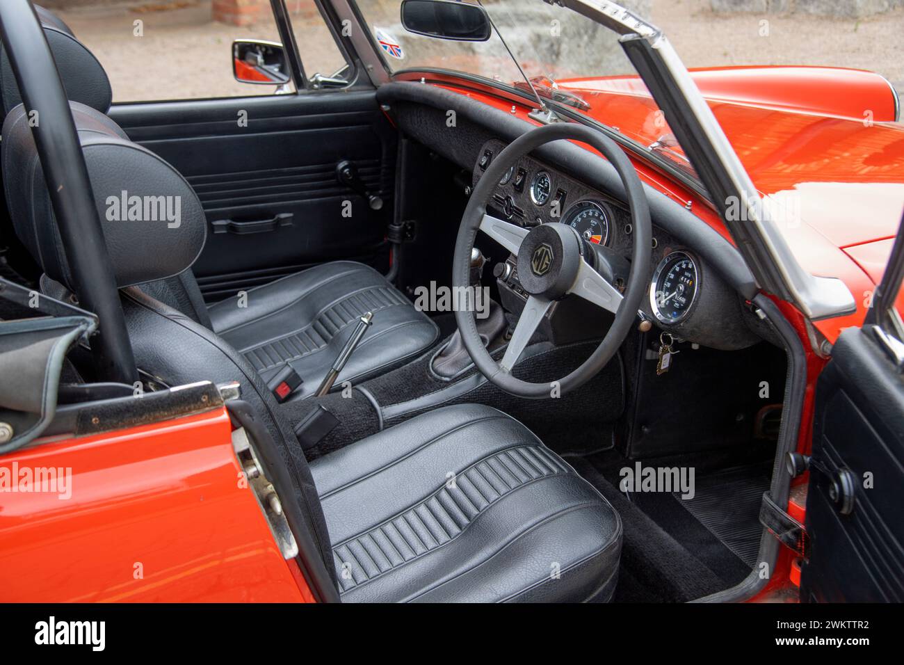 MG Midget classic British open top sports car Stock Photo - Alamy