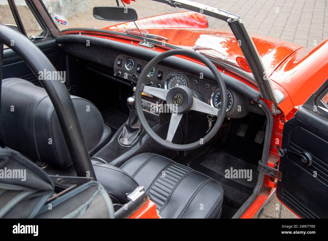MG Midget classic British open top sports car Stock Photo - Alamy
