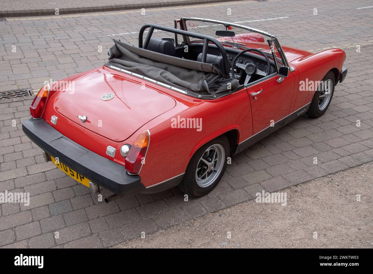 MG Midget classic British open top sports car Stock Photo - Alamy
