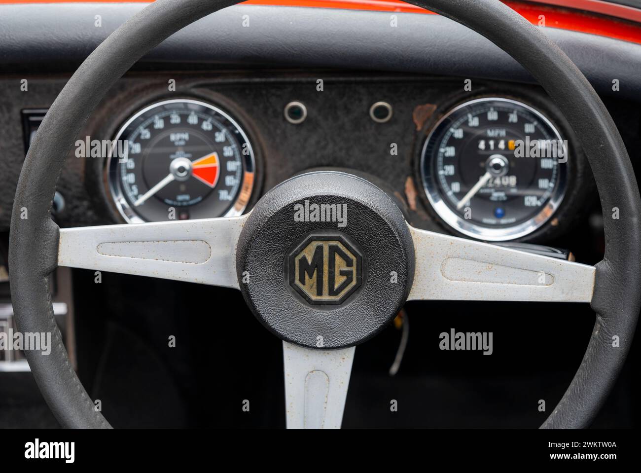 MG Midget classic British open top sports car Stock Photo - Alamy