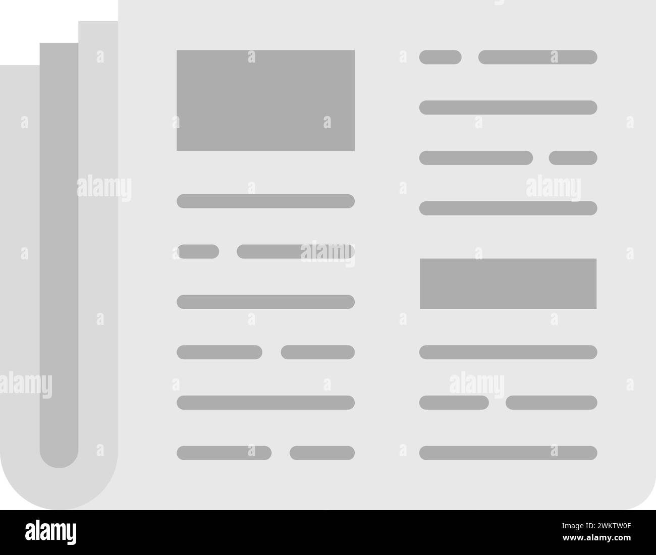 Newspaper news magazine letter Black and White Stock Photos & Images ...