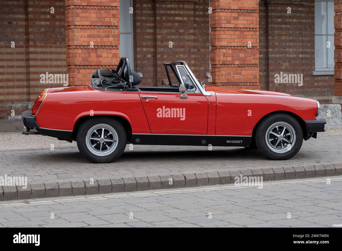 MG Midget classic British open top sports car Stock Photo - Alamy