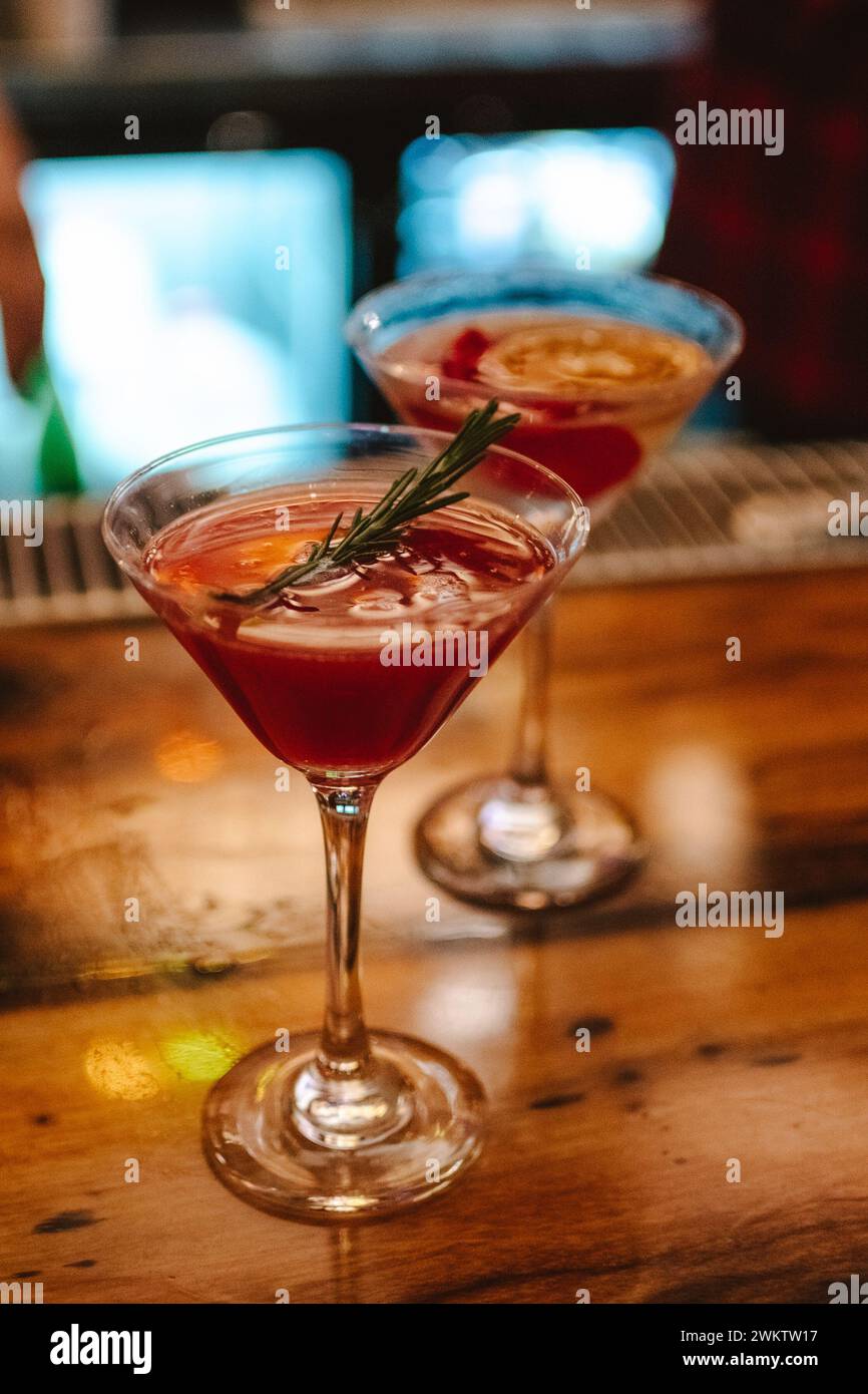 Two glasses mixed drinks hi-res stock photography and images - Alamy