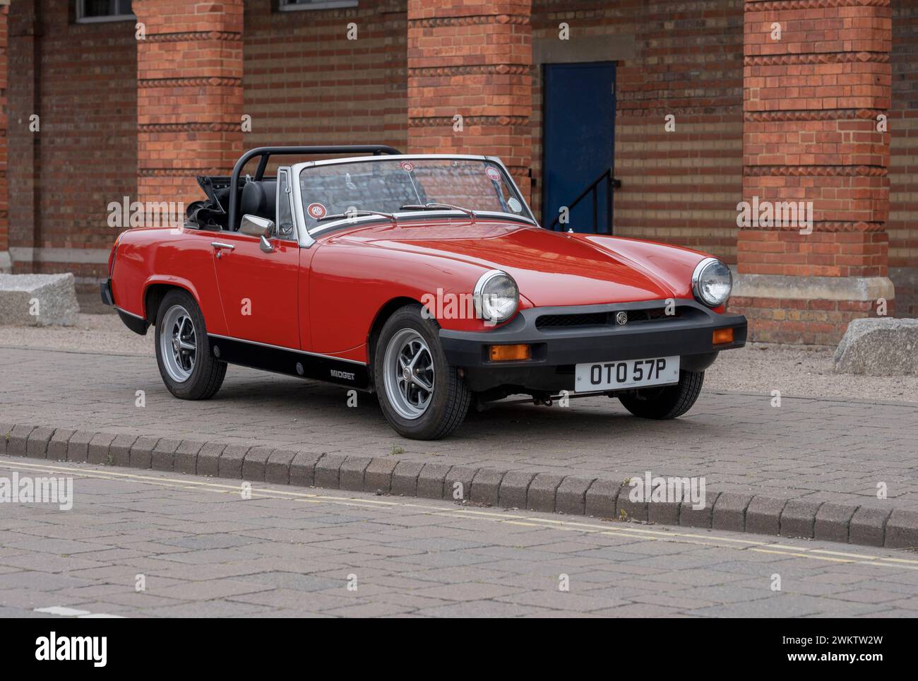 MG Midget classic British open top sports car Stock Photo - Alamy