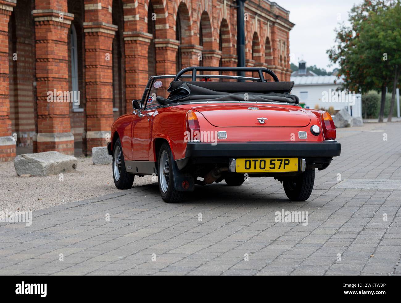 MG Midget classic British open top sports car Stock Photo - Alamy