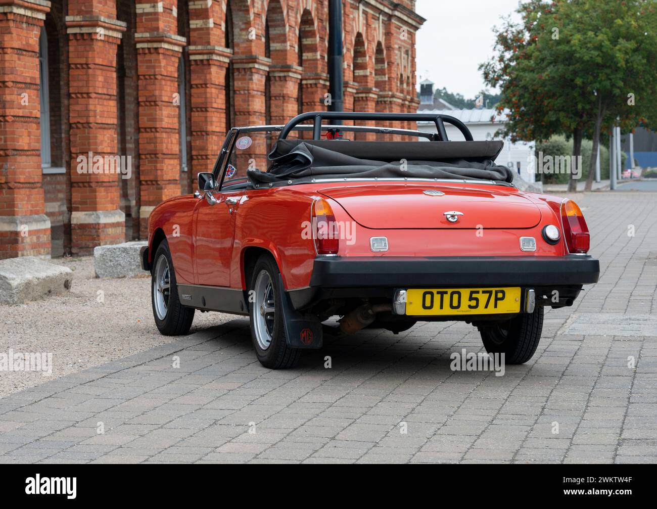 MG Midget classic British open top sports car Stock Photo - Alamy