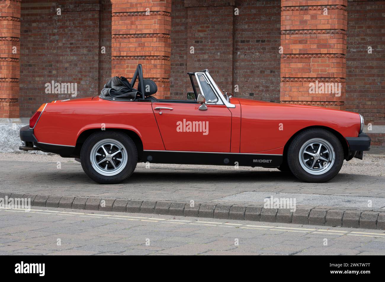MG Midget classic British open top sports car Stock Photo - Alamy