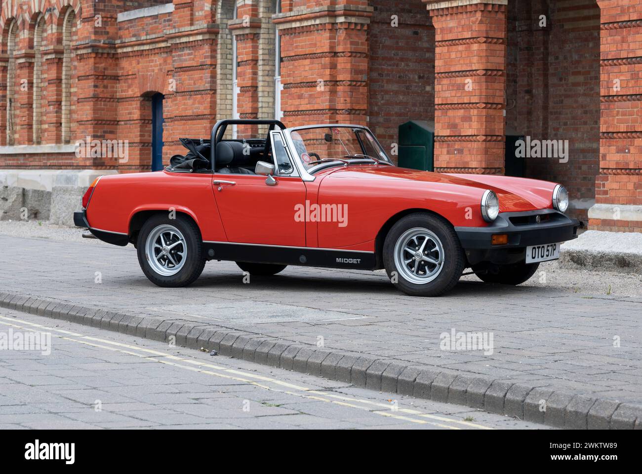 MG Midget classic British open top sports car Stock Photo - Alamy