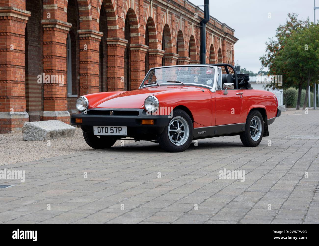 MG Midget classic British open top sports car Stock Photo - Alamy