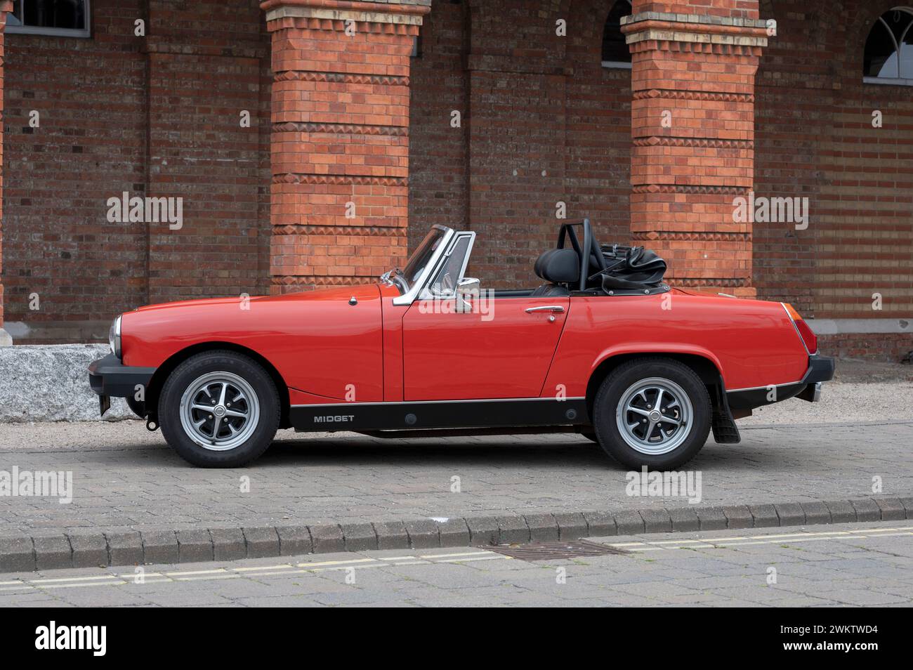MG Midget classic British open top sports car Stock Photo - Alamy