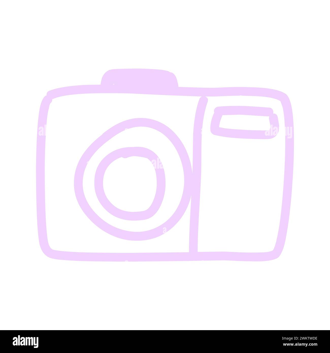 Vintage style digital camera Cut Out Stock Images & Pictures - Alamy