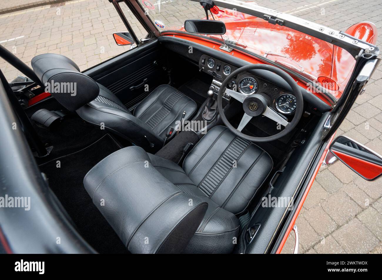 MG Midget classic British open top sports car Stock Photo - Alamy