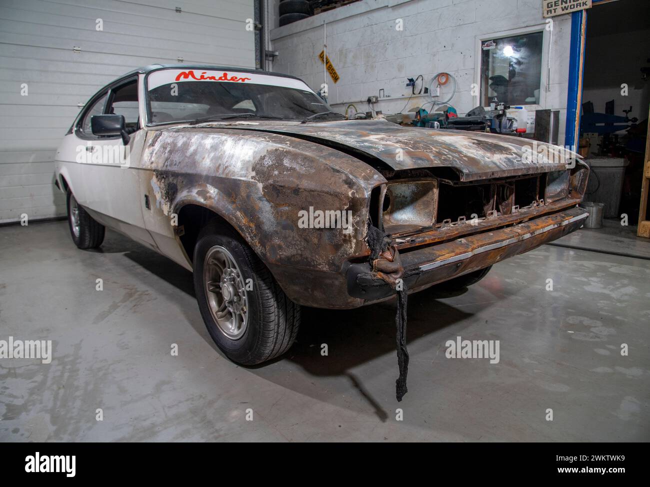 The Ford Capri 2.0 from the TV show Minder, which was almost destroyed ...