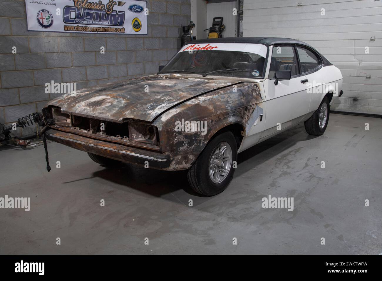 The Ford Capri 2.0 from the TV show Minder, which was almost destroyed ...