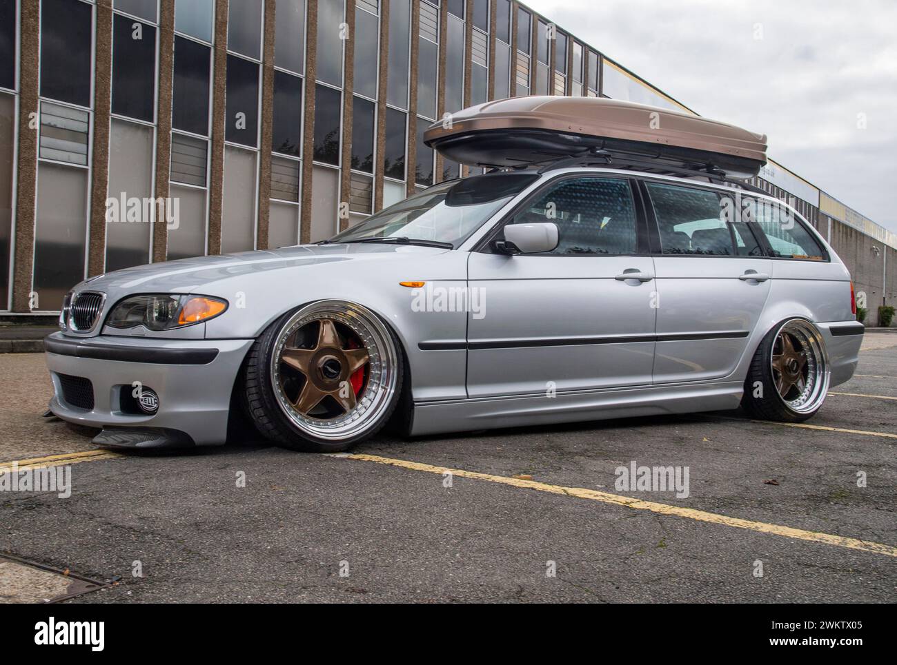 Modified E46 BMW 3 Series tourer Stock Photo - Alamy