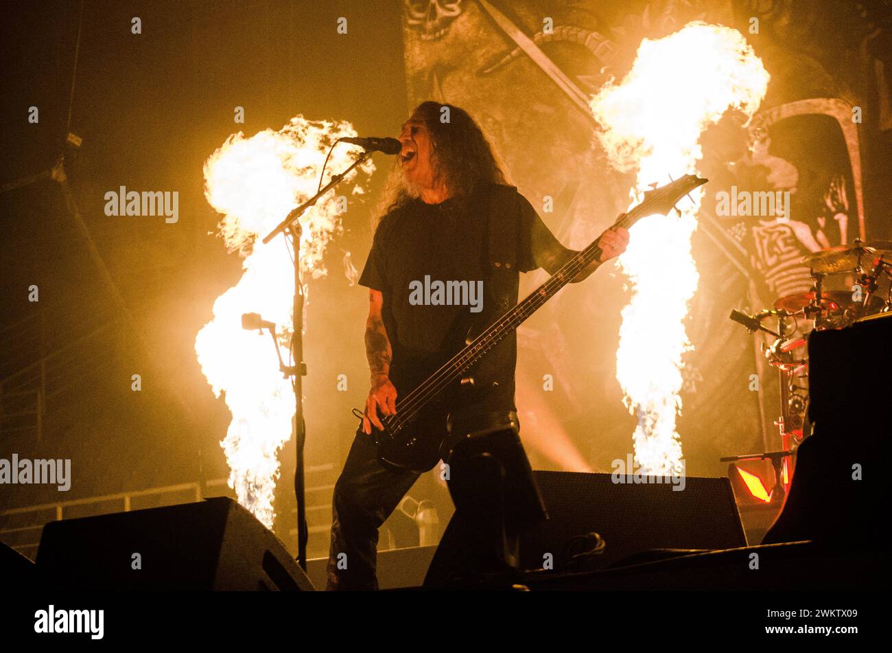 Tom Araya of Slayer performing at AthensRocks Festival in Athens ...
