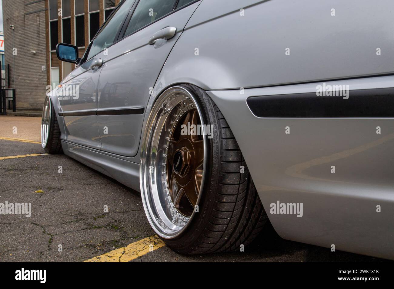 Modified E46 BMW 3 Series tourer Stock Photo - Alamy