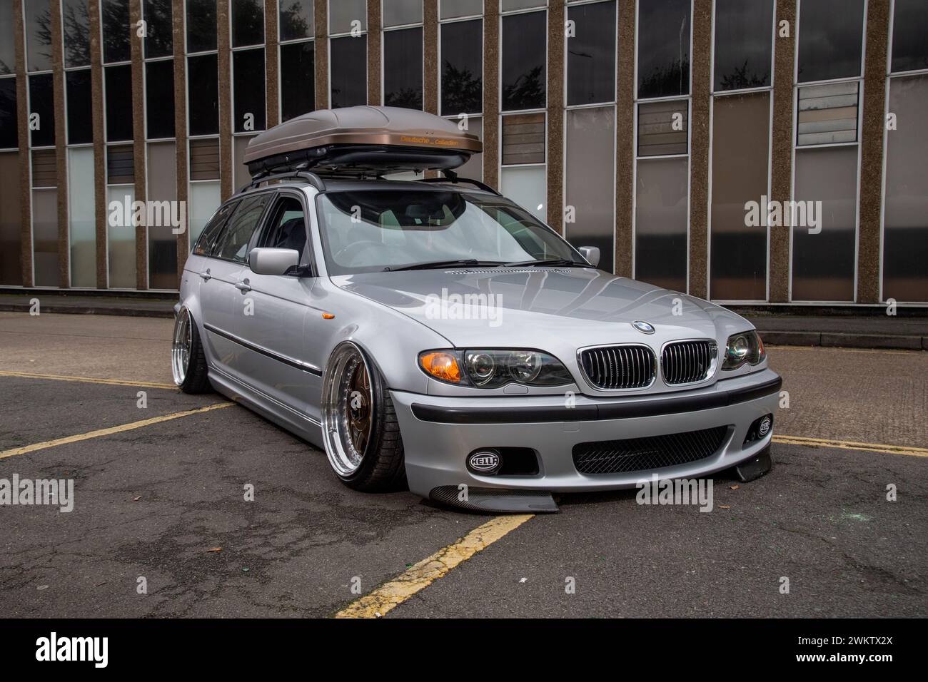 Modified E46 BMW 3 Series tourer Stock Photo - Alamy