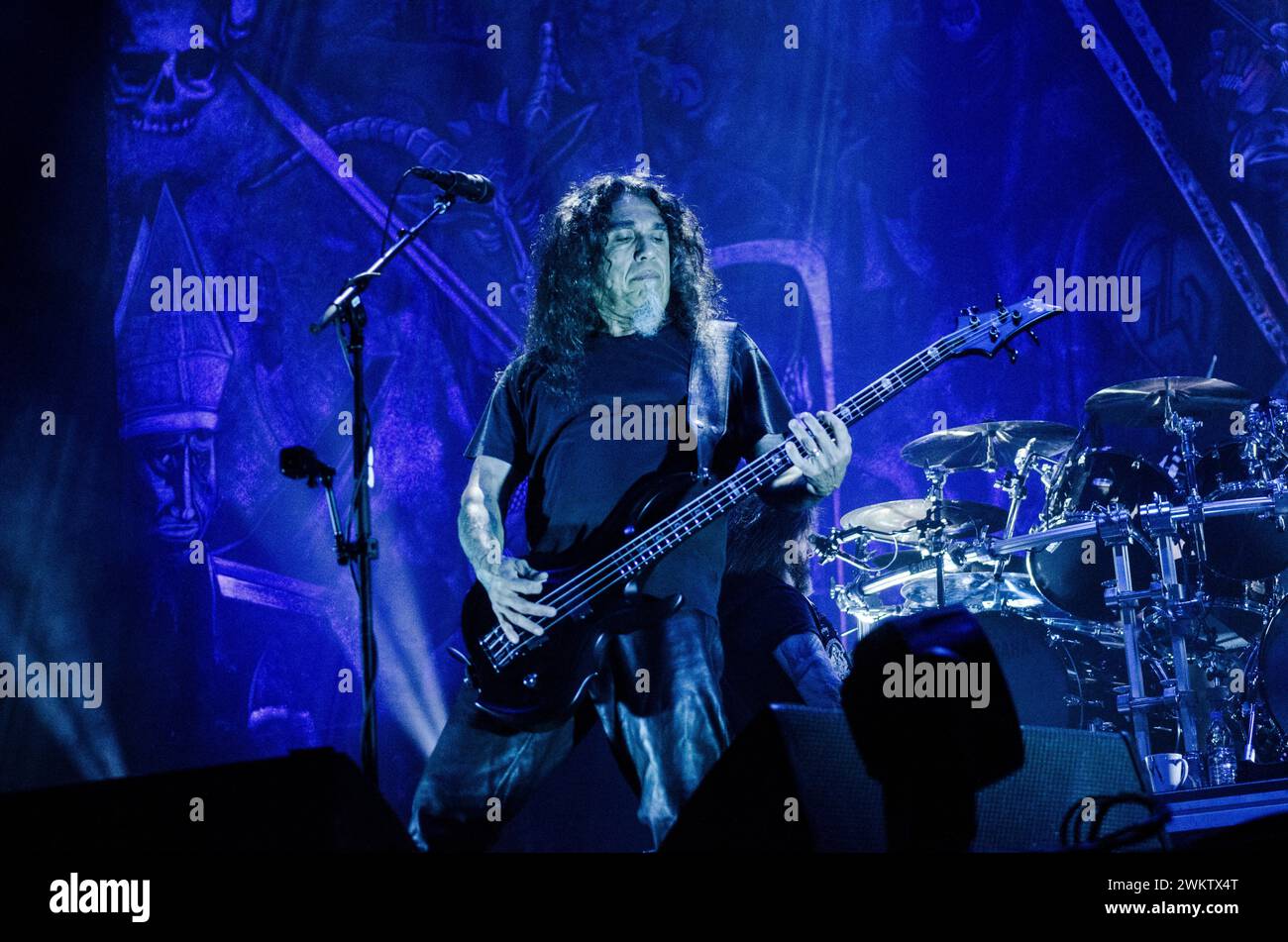 Tom Araya of Slayer performing at AthensRocks Festival in Athens ...