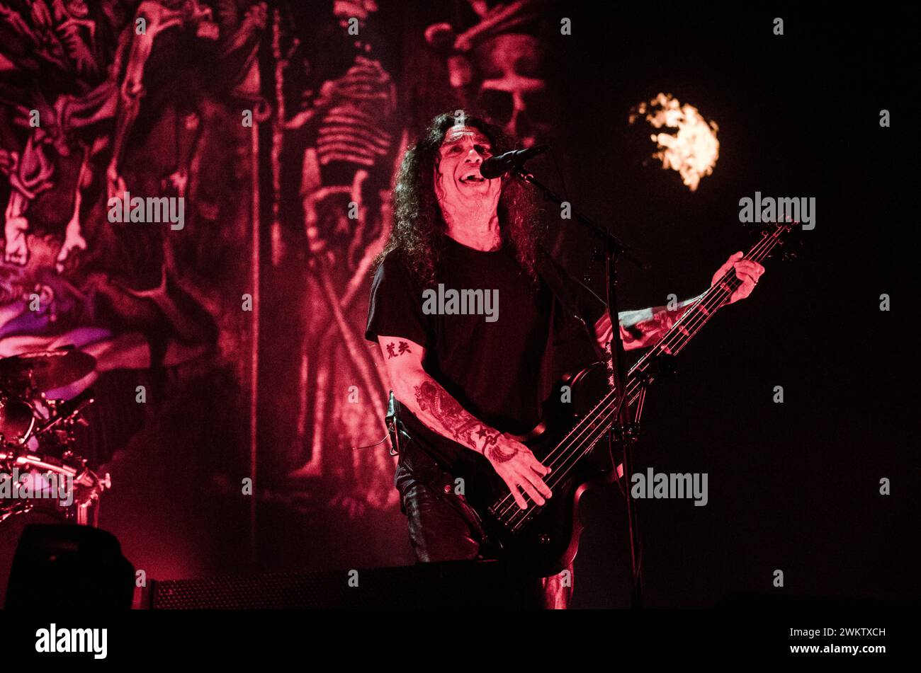 Tom Araya of Slayer performing at AthensRocks Festival in Athens ...
