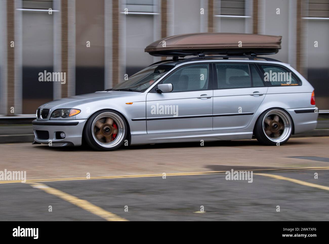 Modified E46 BMW 3 Series tourer Stock Photo - Alamy