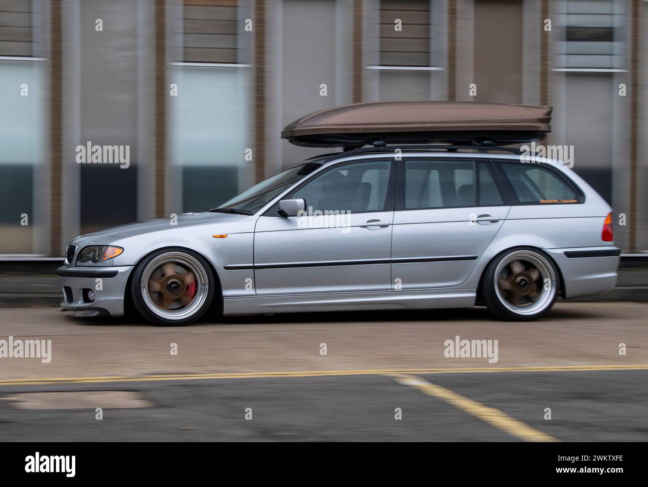 Modified E46 BMW 3 Series tourer Stock Photo - Alamy