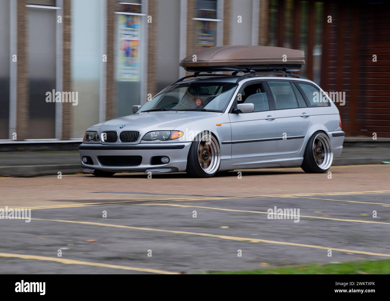 Modified E46 BMW 3 Series tourer Stock Photo - Alamy