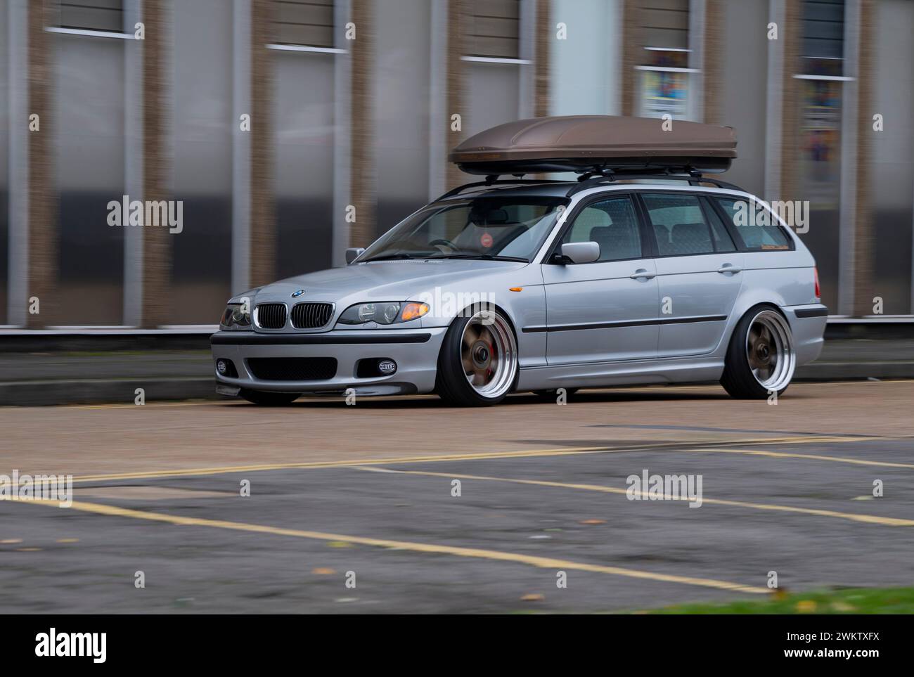 Modified E46 BMW 3 Series tourer Stock Photo - Alamy