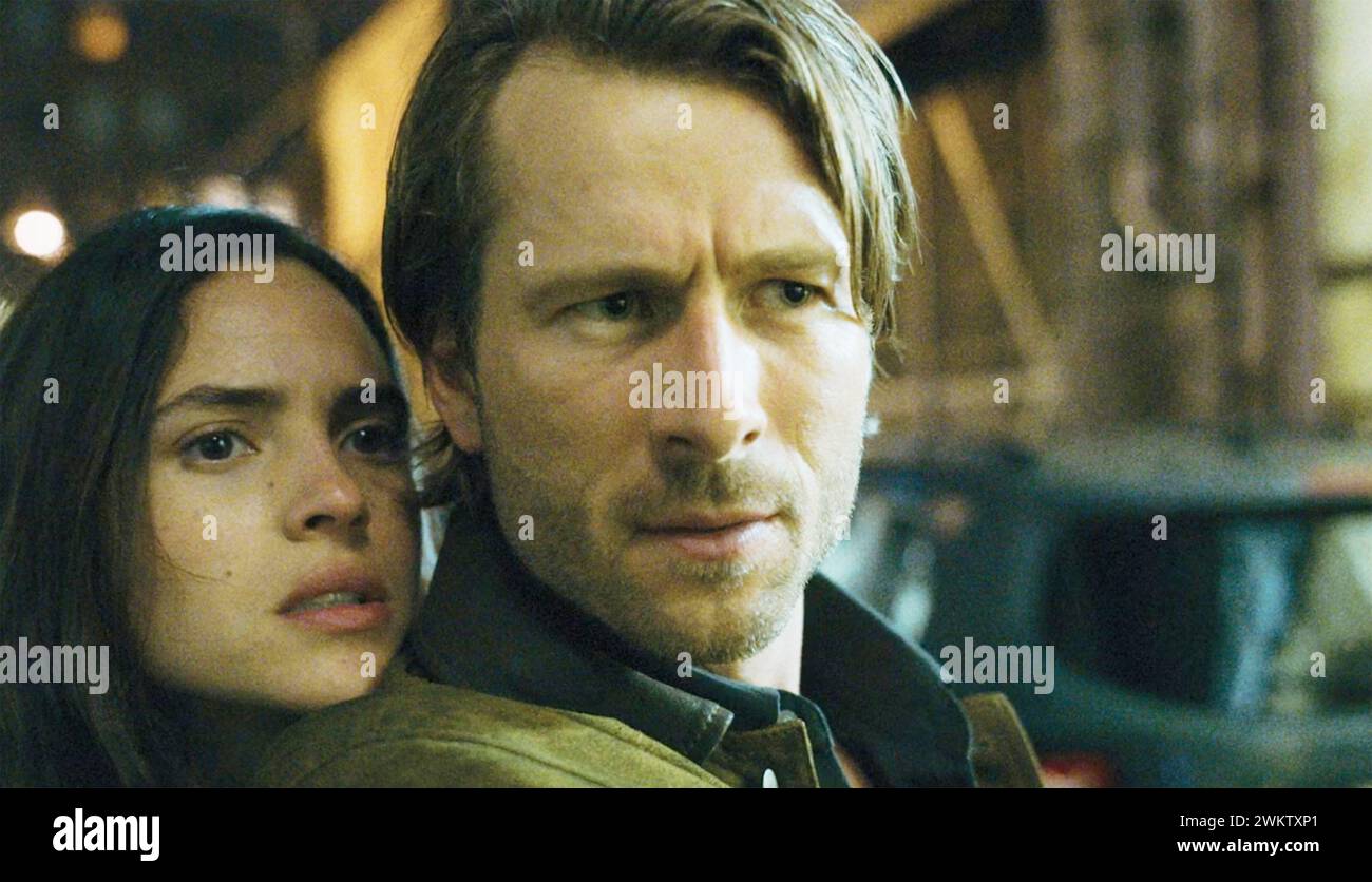 HIT MAN 2023 Netflix film with Glen Powell and Adria Arjona Stock Photo ...