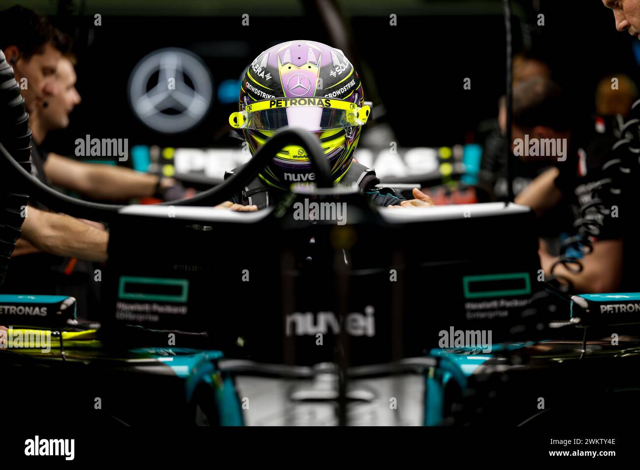 HAMILTON Lewis (gbr), Mercedes AMG F1 Team W15, portrait during the ...