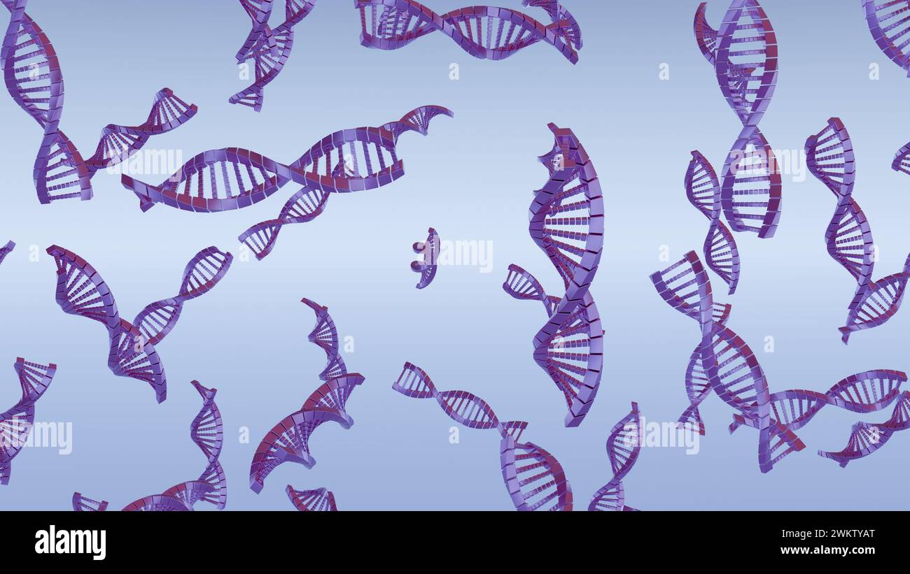 Concept of the evolution of human DNA in the distant future Stock Photo ...