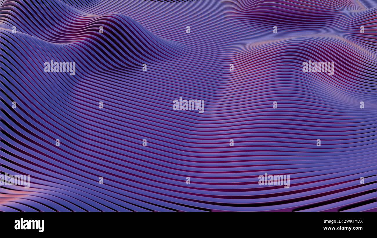 This captivating image features a retro wave landscape illuminated by ...