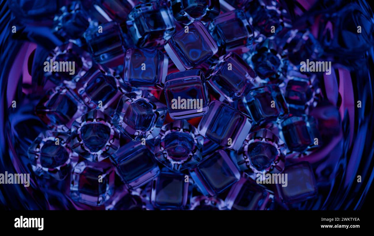 A visual depiction of data being organized and categorized into ...